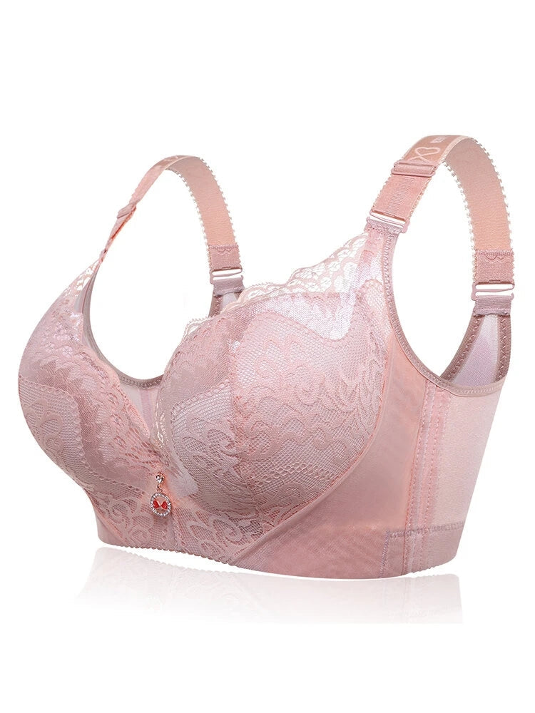 Push Up Lace Embroidery Padded Cup Underwire Bras | Luna's Wish