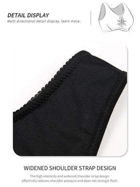 Plus Size Full Coverage Side Support Front Closure Bra ｜ Luna's Wish