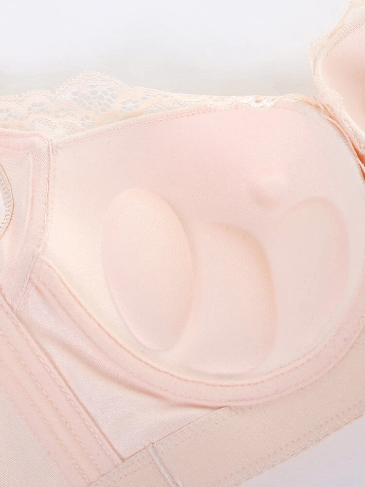 Push Up Lace Embroidery Padded Cup Underwire Bras | Luna's Wish