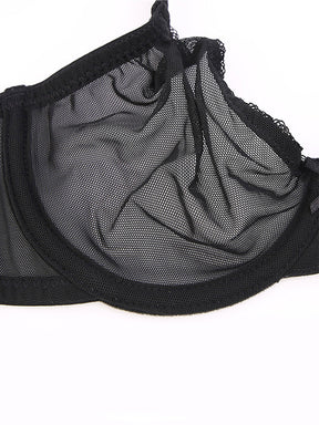 Sexy Ultra Thin Transparent Mesh Bra Set | Luna's Wish