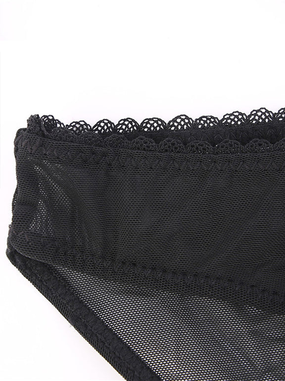 Sexy Ultra Thin Transparent Mesh Bra Set | Luna's Wish