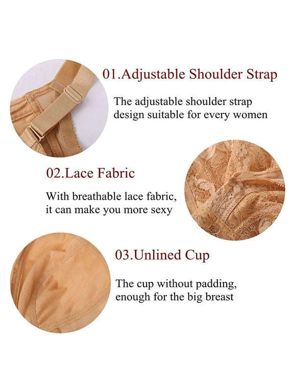 Minimizer Full Bust Side Support Wireless Bras | Luna's Wish