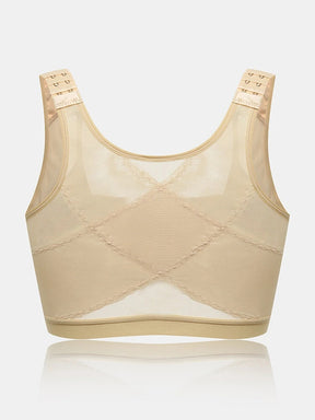 Women’s Front Closure Bra Posture Corrector Shaper with Breast Support ...